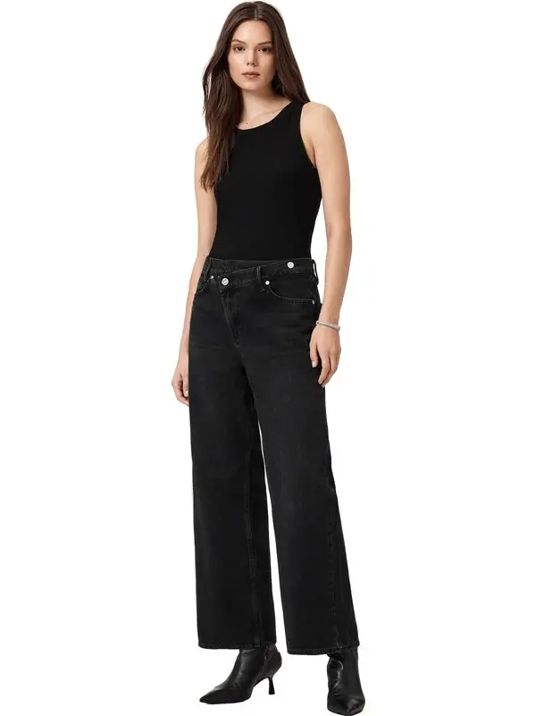 ALLSAINTS Aki Crossover Jeans - Black