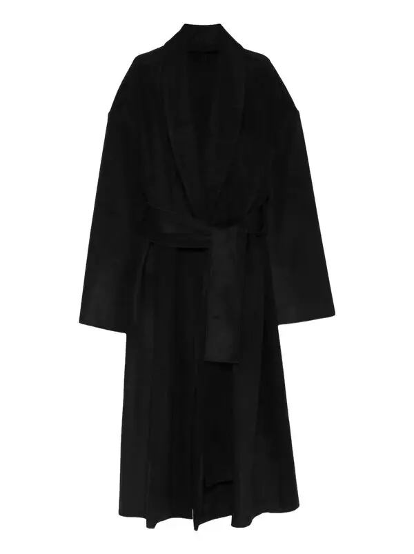 MARSEM Belted Coat - Black
