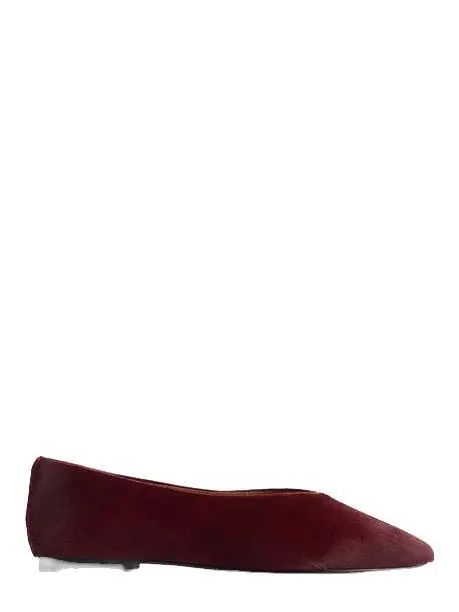 Madewell Mylie Calf Hair Ballet Flat - Cabernet