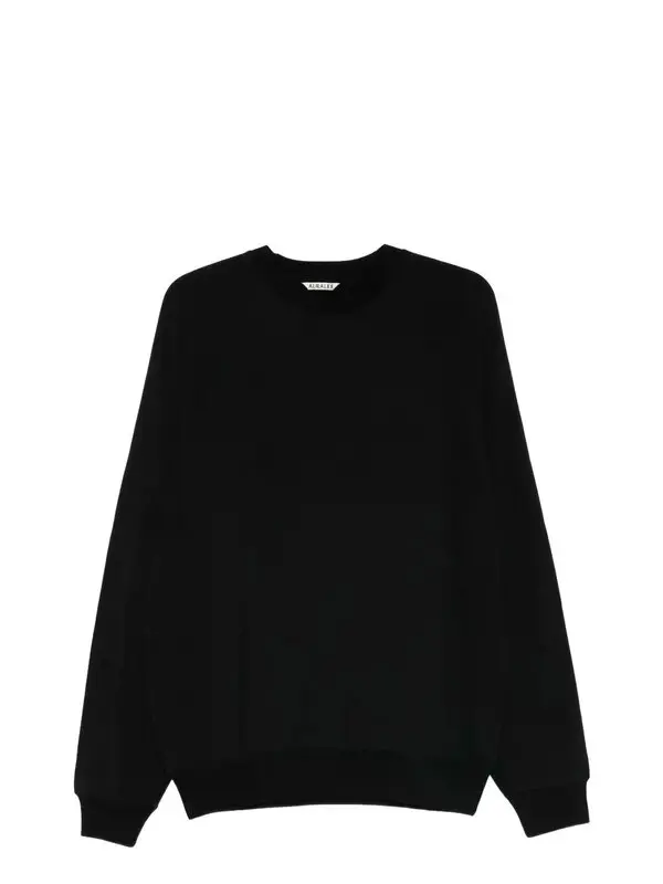 Auralee Crew-neck Sweatshirt - Black