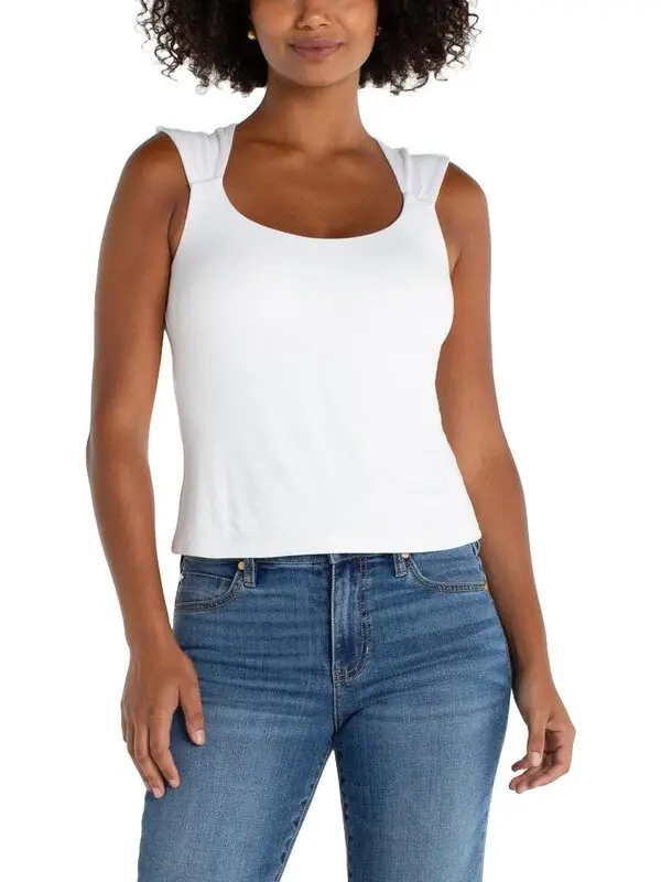 LIVERPOOL Rib Tank - Cream