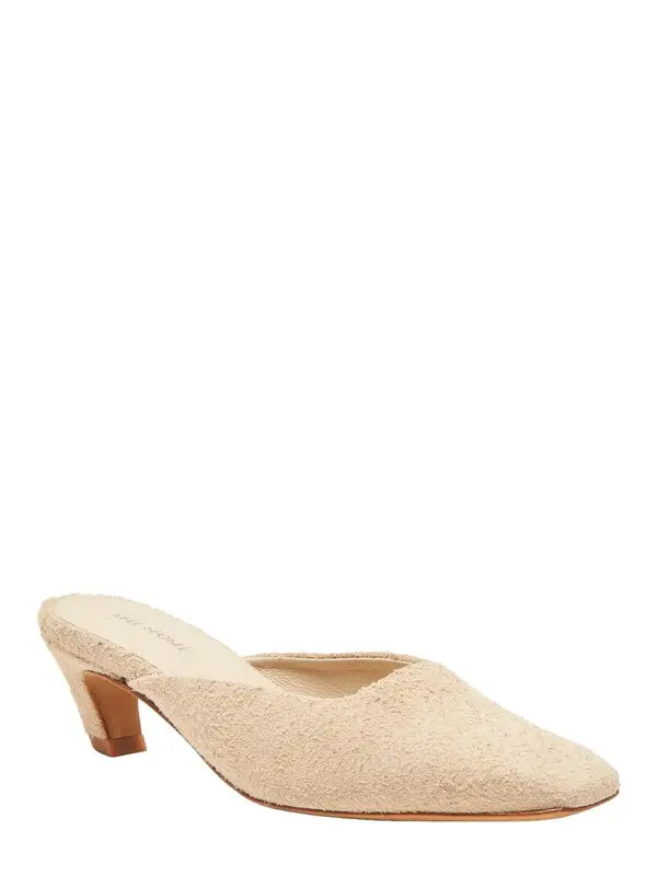 Free People Avenue Mule - Sand Hairy Suede