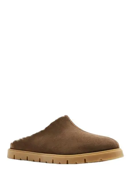 La Canadienne Eva City Dry™ Waterproof Shearling Lined Slipper - Toffee Suede