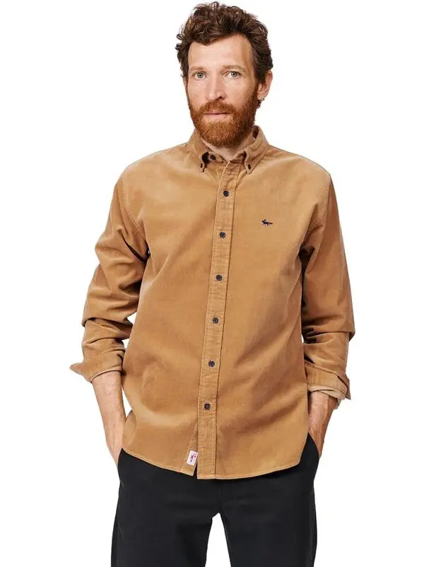 AUBIN Haworth Corduroy Shirt - Dijon