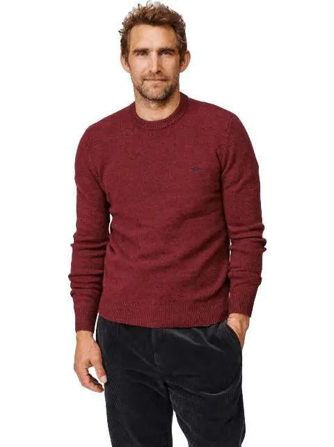 AUBIN Phillips Crew Neck Sweater - Claret
