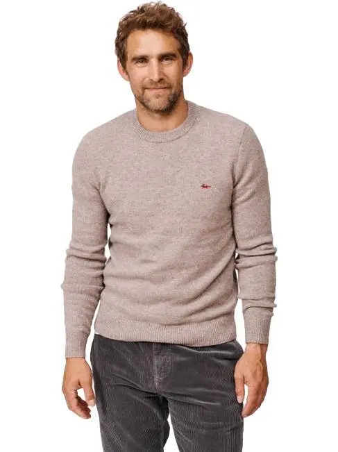 AUBIN Phillips Crew Neck Sweater - Stone