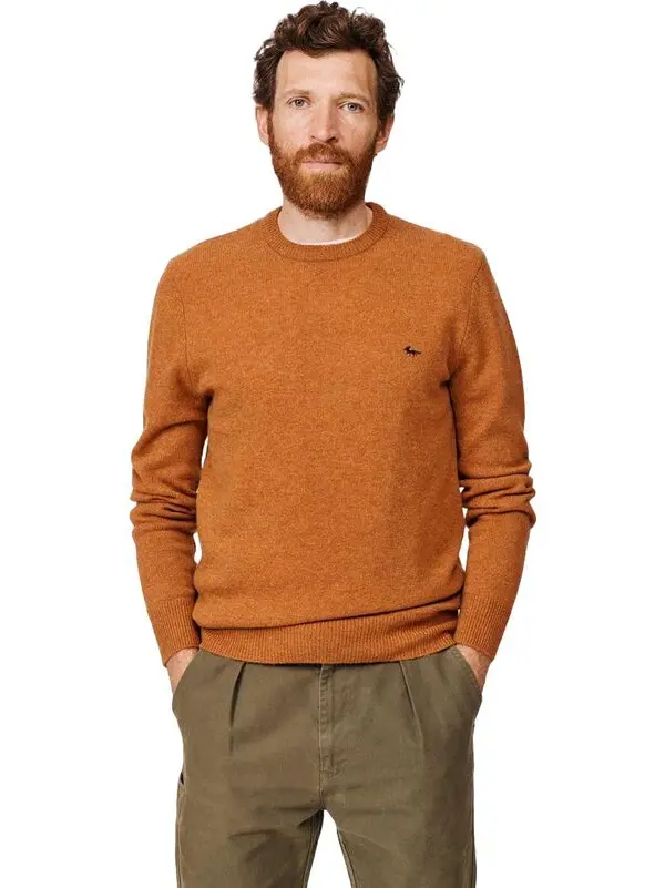 Aubin Westbourne Crew Neck Sweater - Gold