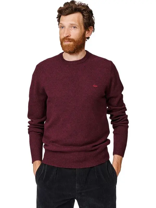 Aubin Westbourne Crew Neck Sweater - Port