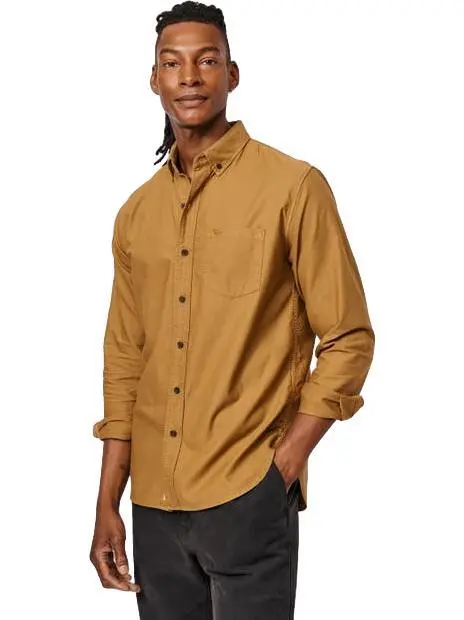 AUBIN Aldridge Oxford Button Down Shirt - Dijon