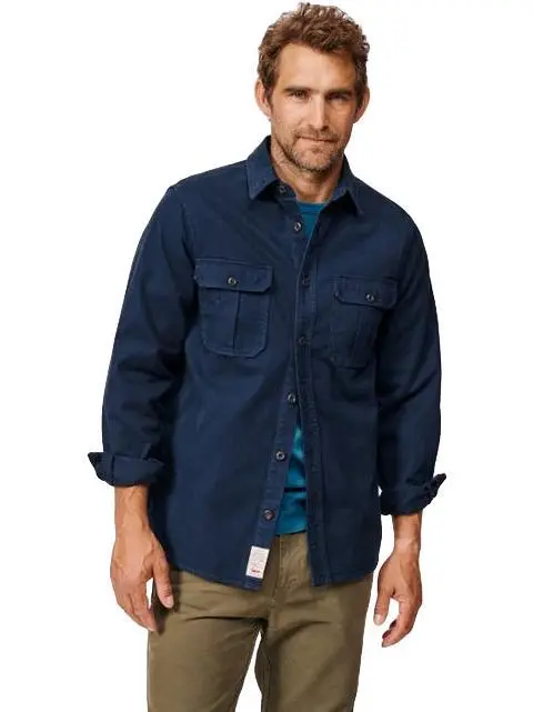 AUBIN Dovedale Overshirt - Navy