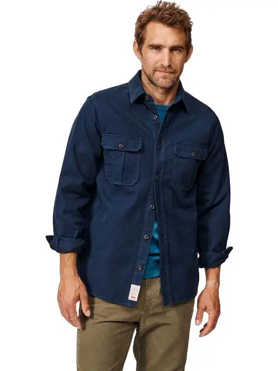 Aubin Dovedale Overshirt - Navy