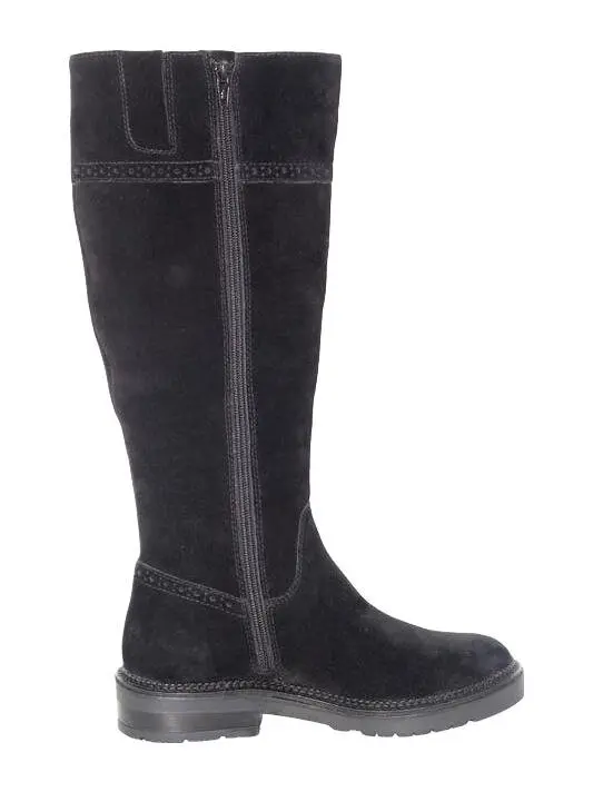 Gentle Souls Knee High Suede Boot - Black Suede