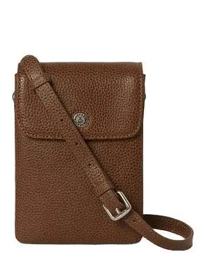 OSPREY LONDON The Madison Leather Phone Bag - Tan