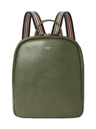 OSPREY LONDON Chiswick Grainy Hide Leather Backpack - Khaki
