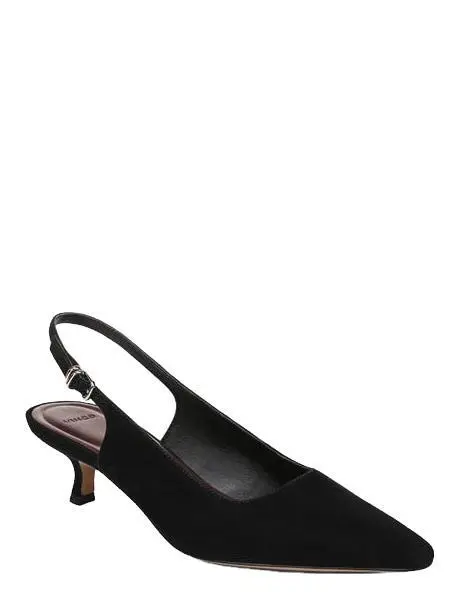 Vince Sabra Slingback Kitten Heel Pumps - Black-dm