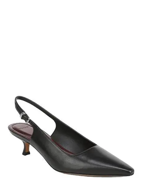 Vince Sabra Slingback Kitten Heel Pumps - Black