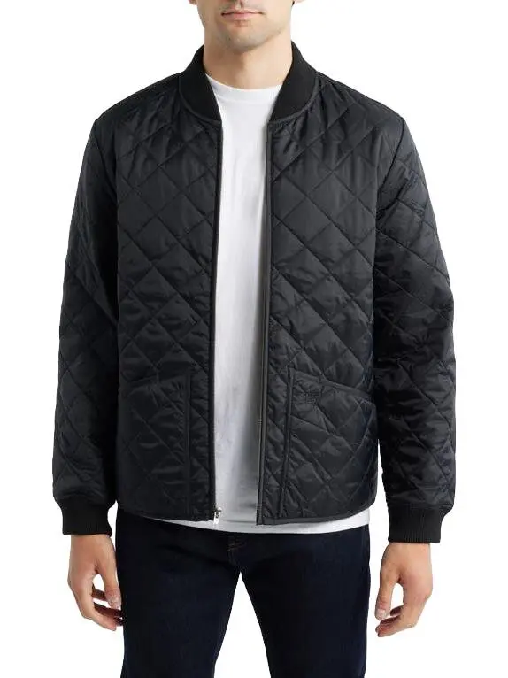 925 ORIGINALS Quilted Nylon Jacket - Black