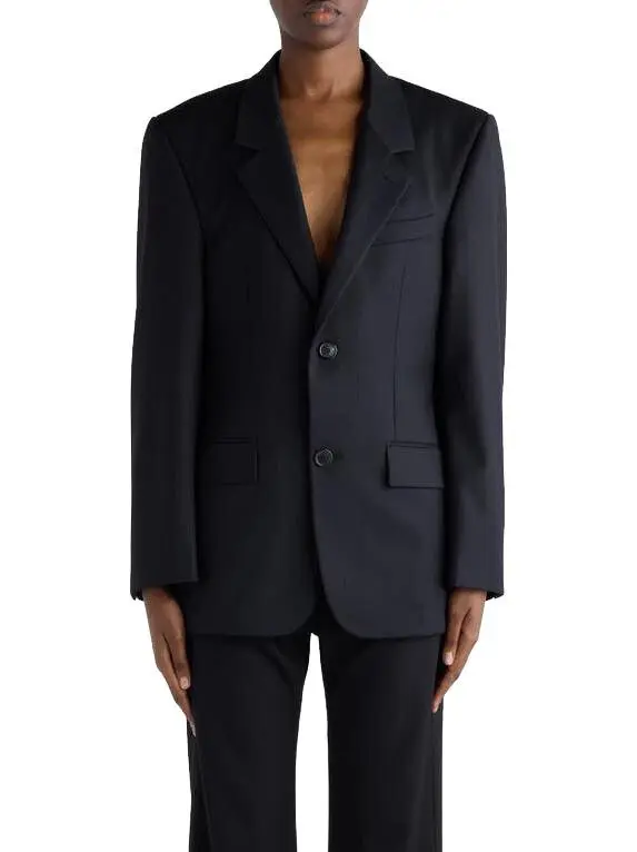 Balenciaga Tailored Wool Gabardine Jacket - New Black