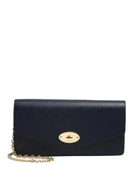 Mulberry Darley Leather Clutch - Night Sky