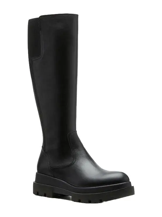 La Canadienne Waterproof Knee High Boots - Black Leather