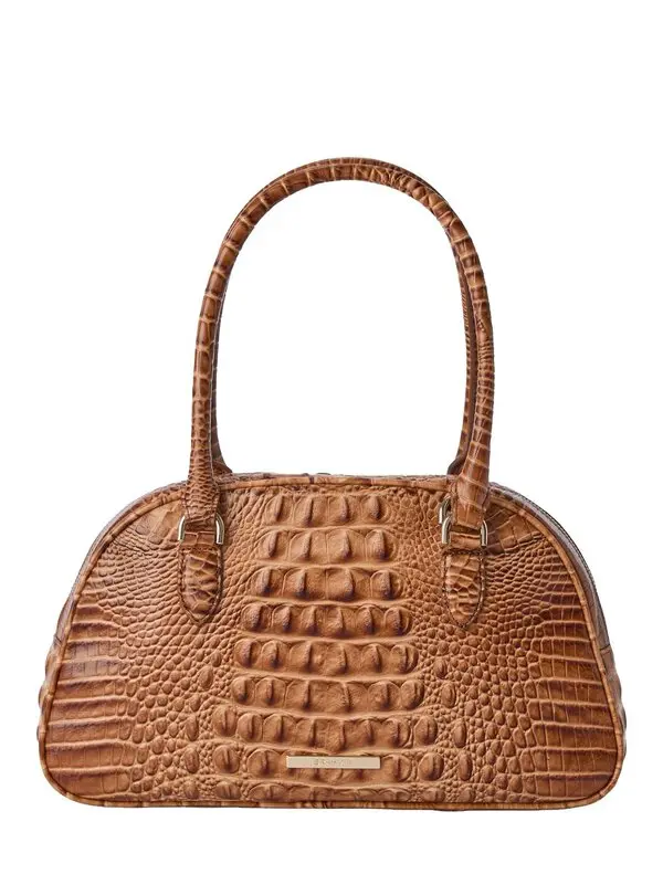 Brahmin Angie Leather Barrel Bag - Cinnamon