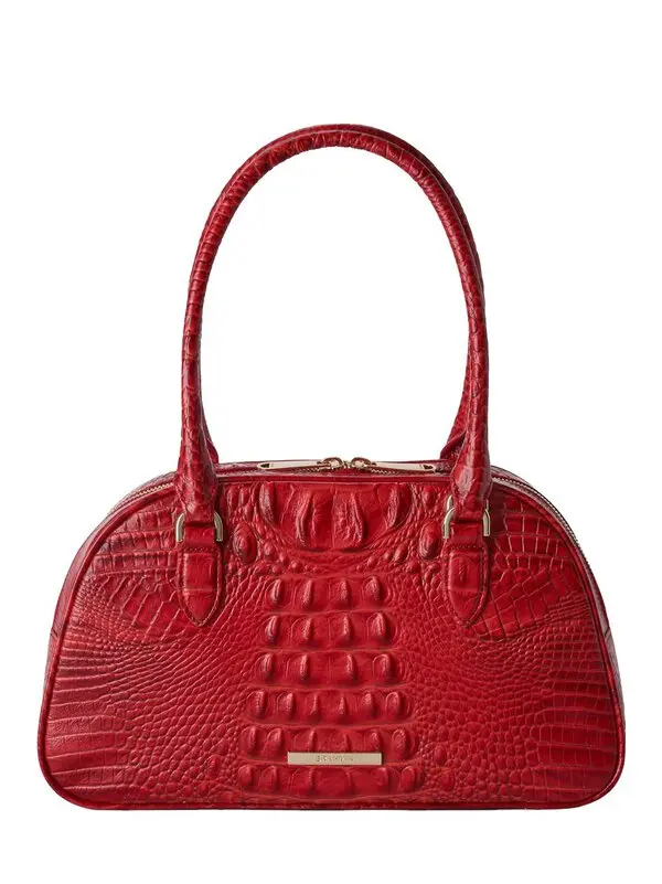 Brahmin Angie Leather Barrel Bag - Salsa