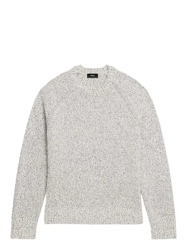 Theory Wool Crewneck Sweater - Purple Sto