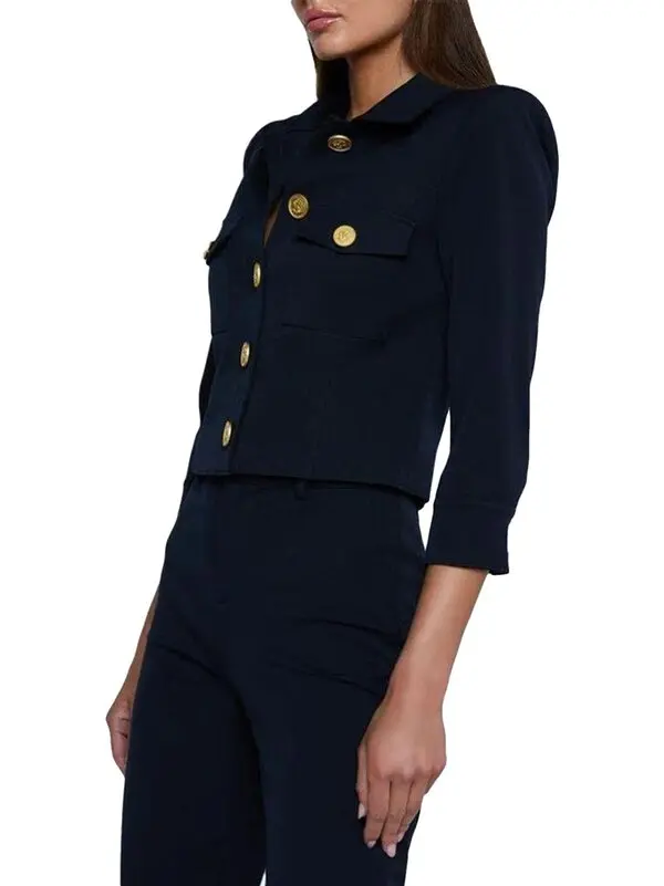 L & APOS;AGENCE Kumi Cropped Jacket - Midnight
