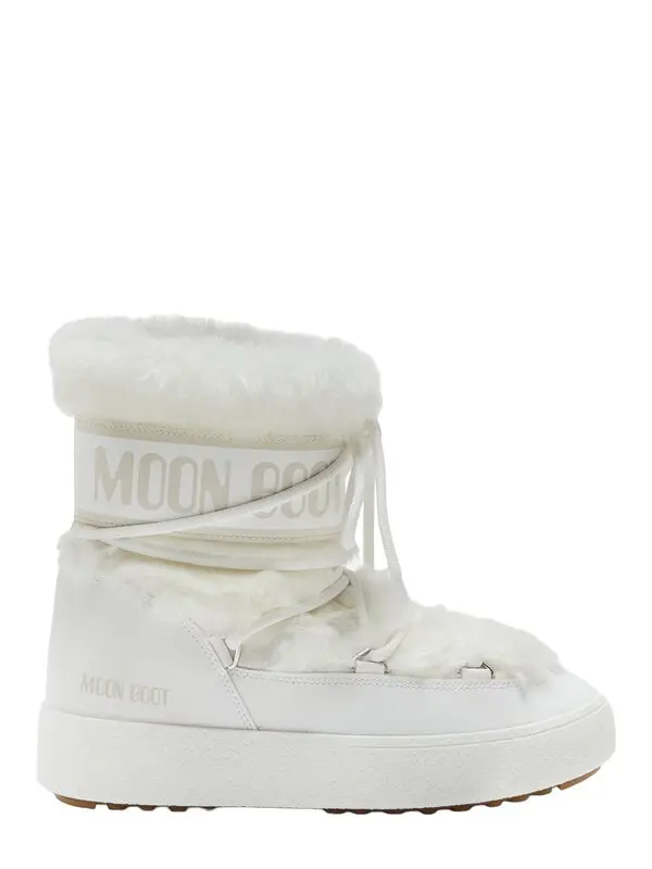 Moon Boot Ltrack Faux Fur Ankle Snow Boots - White