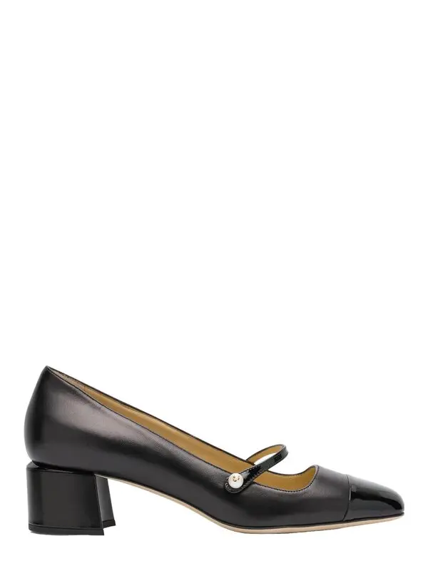 JIMMY CHOO Elisa Mary Jane Ballerina Pumps - Black