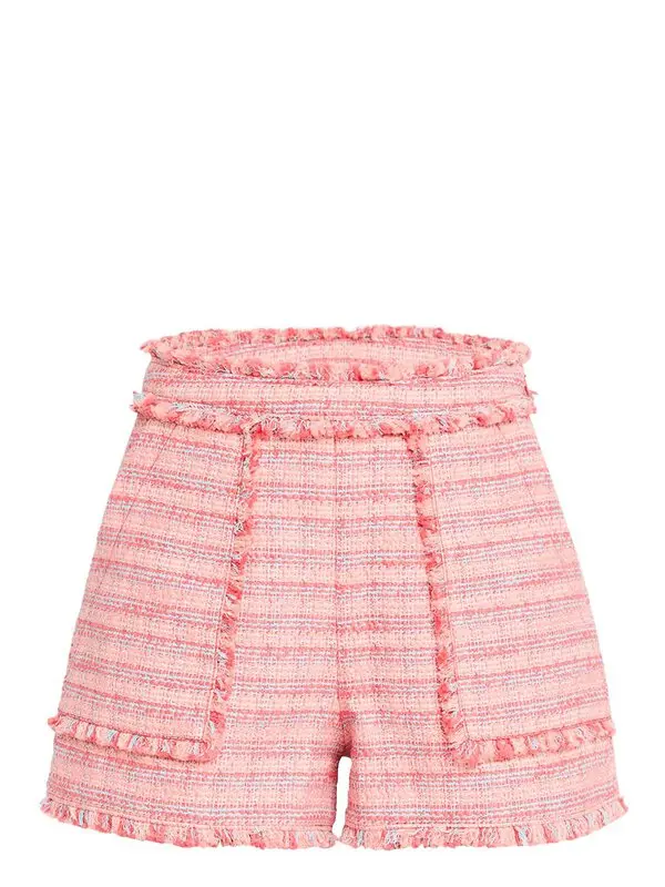 Cinq À Sept Allen Tweed Shorts - Sugar Coral Mul