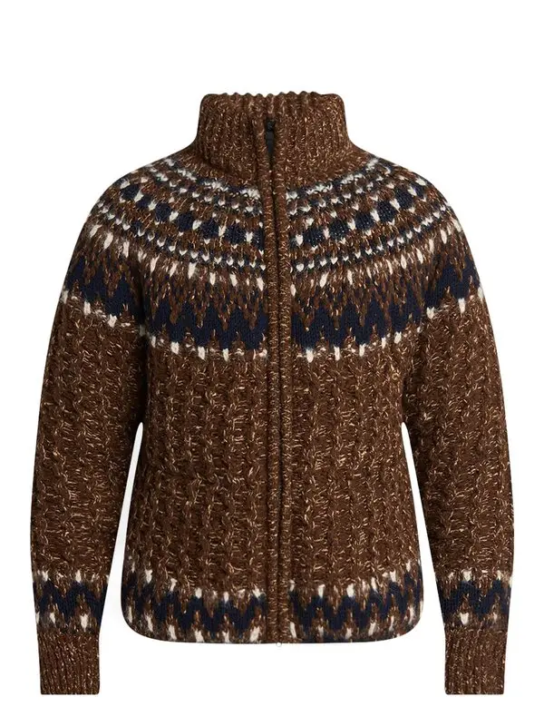 Moncler Fair Isle Wool Knit Puffer - Multi