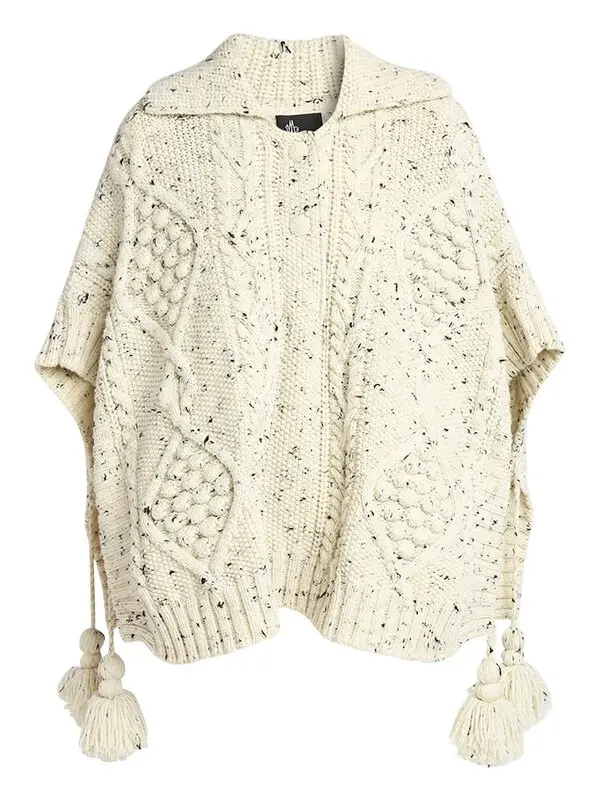 Moncler Wool-blend Cape - Ivory