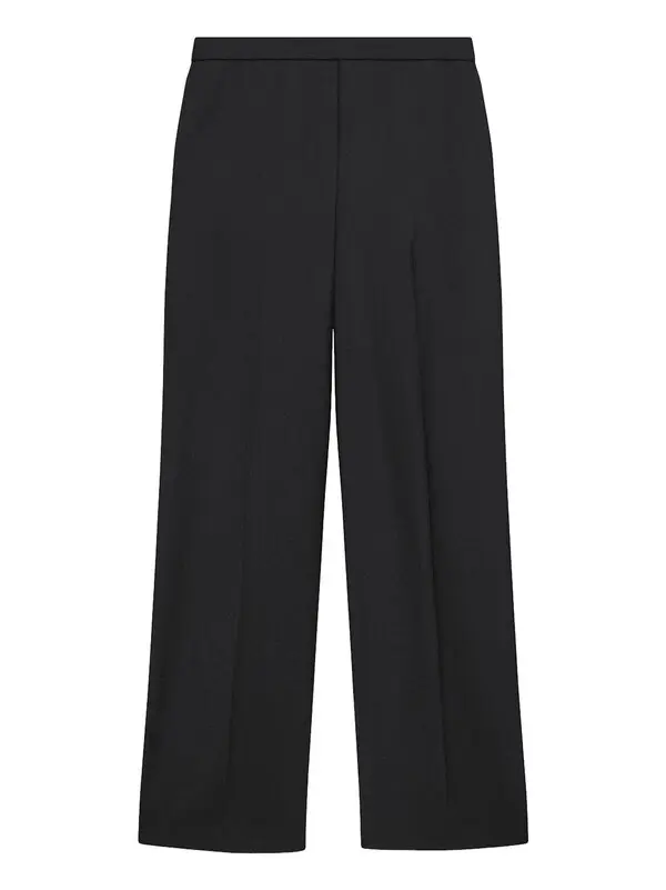 Theory Wide-leg Pull-on Trousers - Black