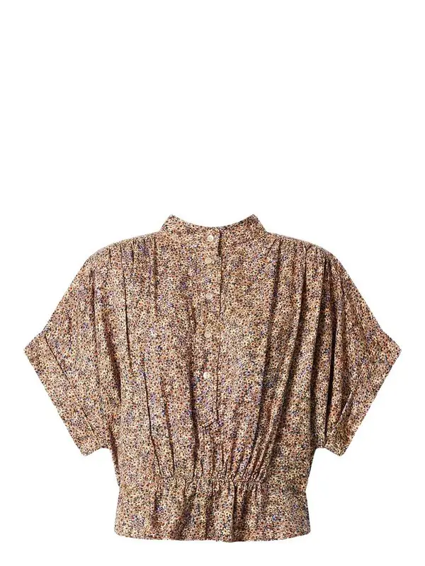 Isabel Marant Étoile Floral Print Button Top - Brown
