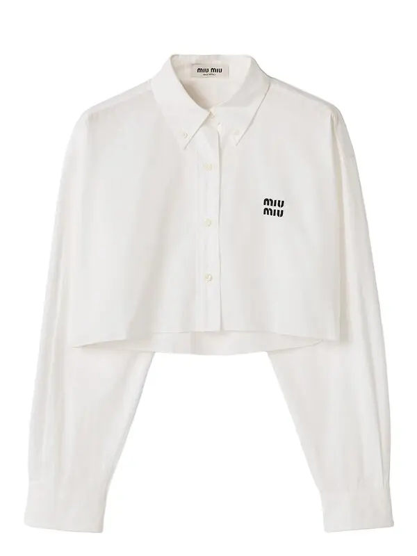 Miu Miu Poplin Shirt - White