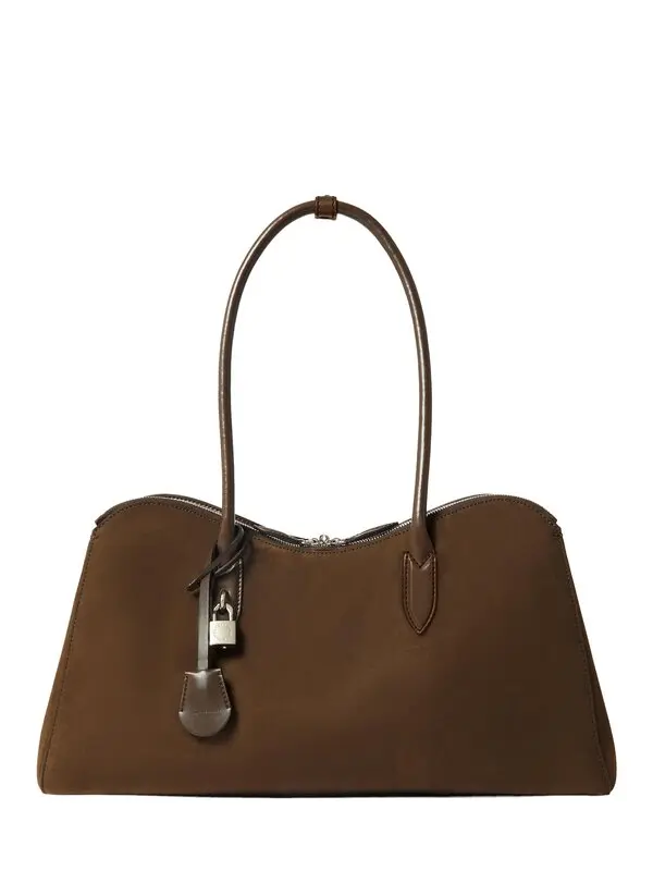 Stella McCartney Ryder Suede Tote Bag - Moka