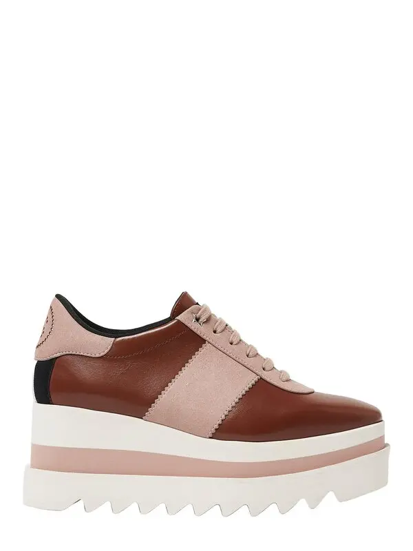 Stella McCartney Sneak-elyse Platform Trainers - Pecan/shell