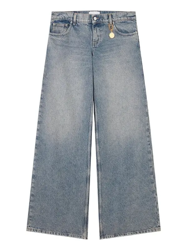 Stella McCartney Vintage Wash Wide-leg Jeans - Mid Blue
