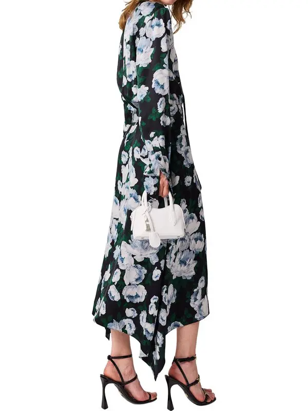 Stella McCartney Floral Mesh Midi Dress - Multicolor