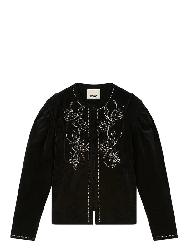 Isabel Marant Pietra Velvet Jacket - Black