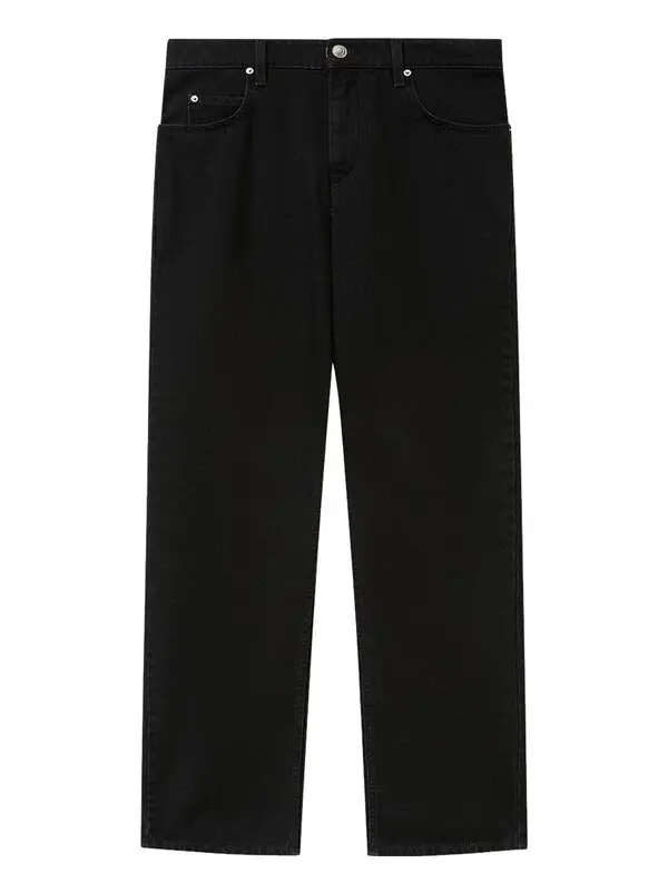 Isabel Marant Dromie Relaxed Straight Leg Jeans - Black