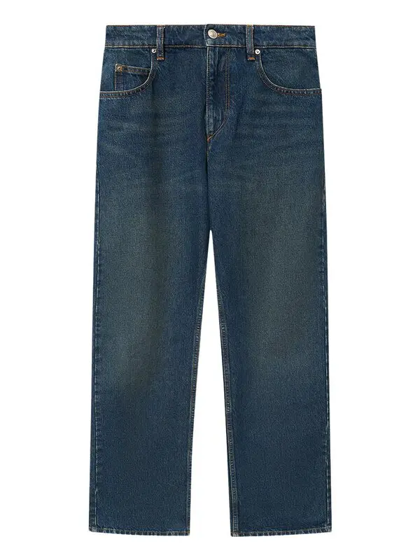 Isabel Marant Dromie Relaxed Straight Leg Jeans - Blue