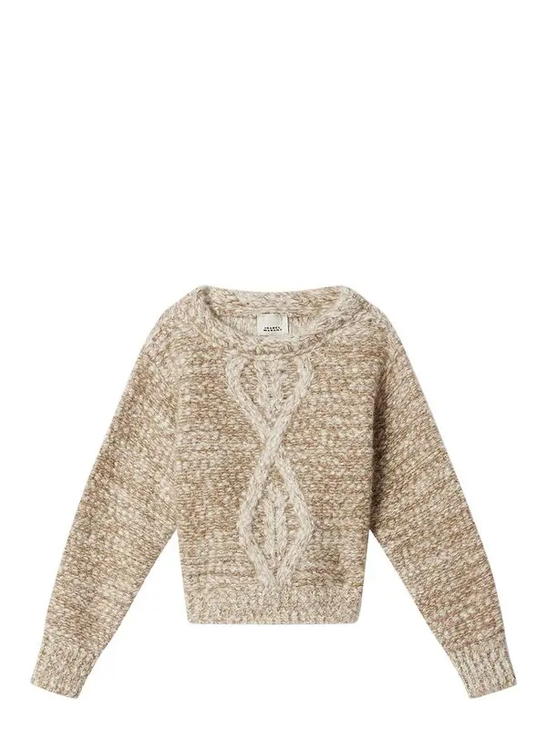 Isabel Marant Dorota Cable Knit Sweater - Ecru/bronze
