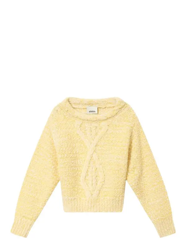 Isabel Marant Dorota Cable Knit Sweater - Ecru/yellow