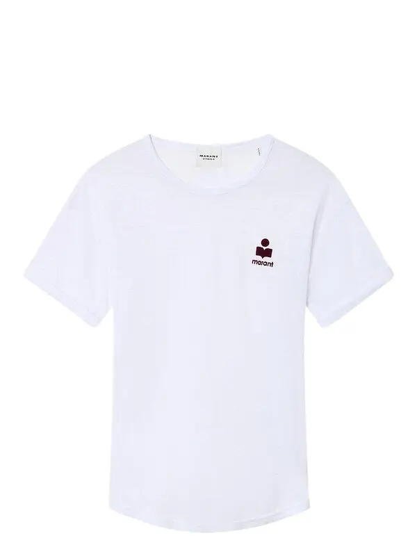 MARANT ETOILE Koldia T-shirt - White/burgundy