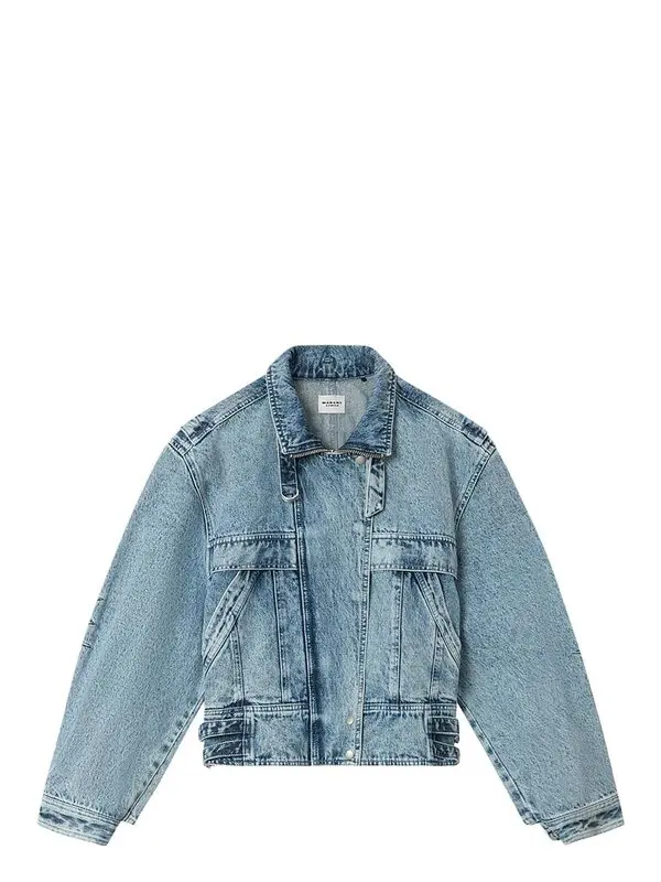 MARANT ETOILE Joseline Denim Jacket - Light Blue