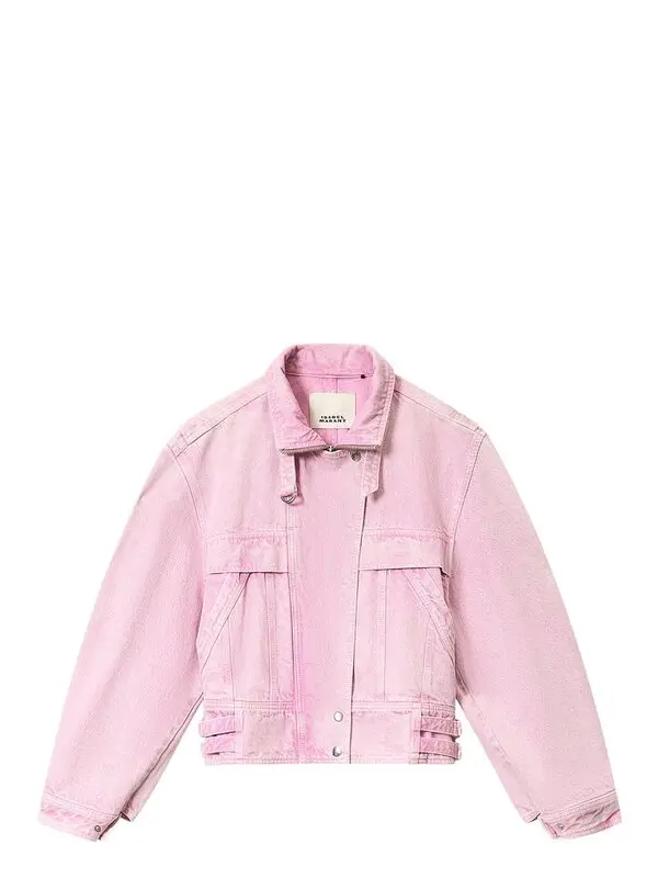 MARANT ETOILE Joseline Denim Jacket - Pink