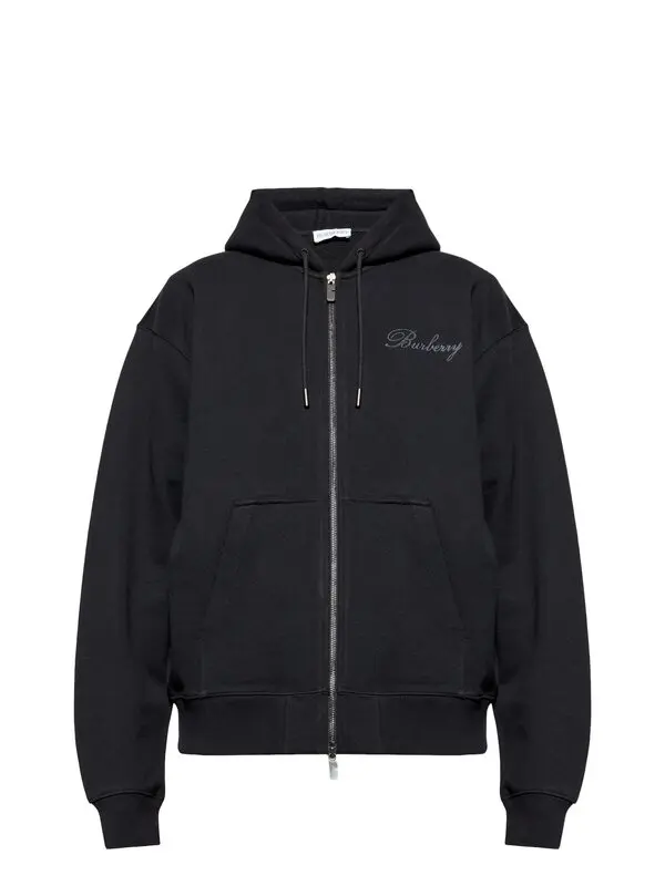 Burberry Embroidered Hoodie - Black
