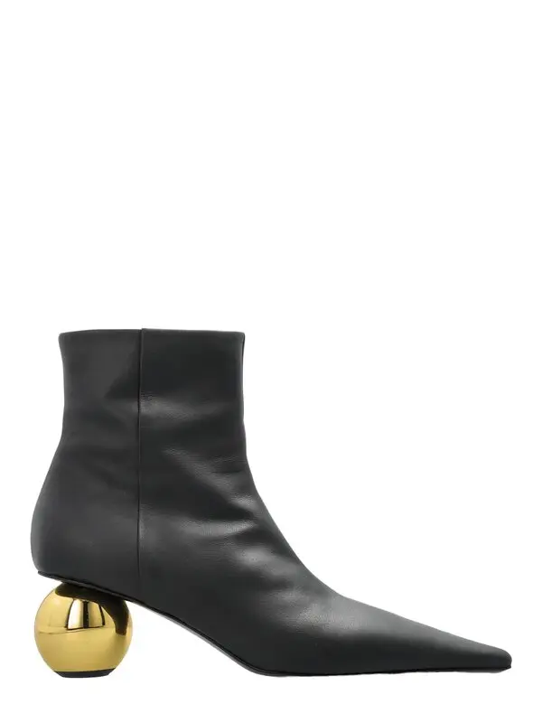 Marni Heeled Ankle Boots - Black